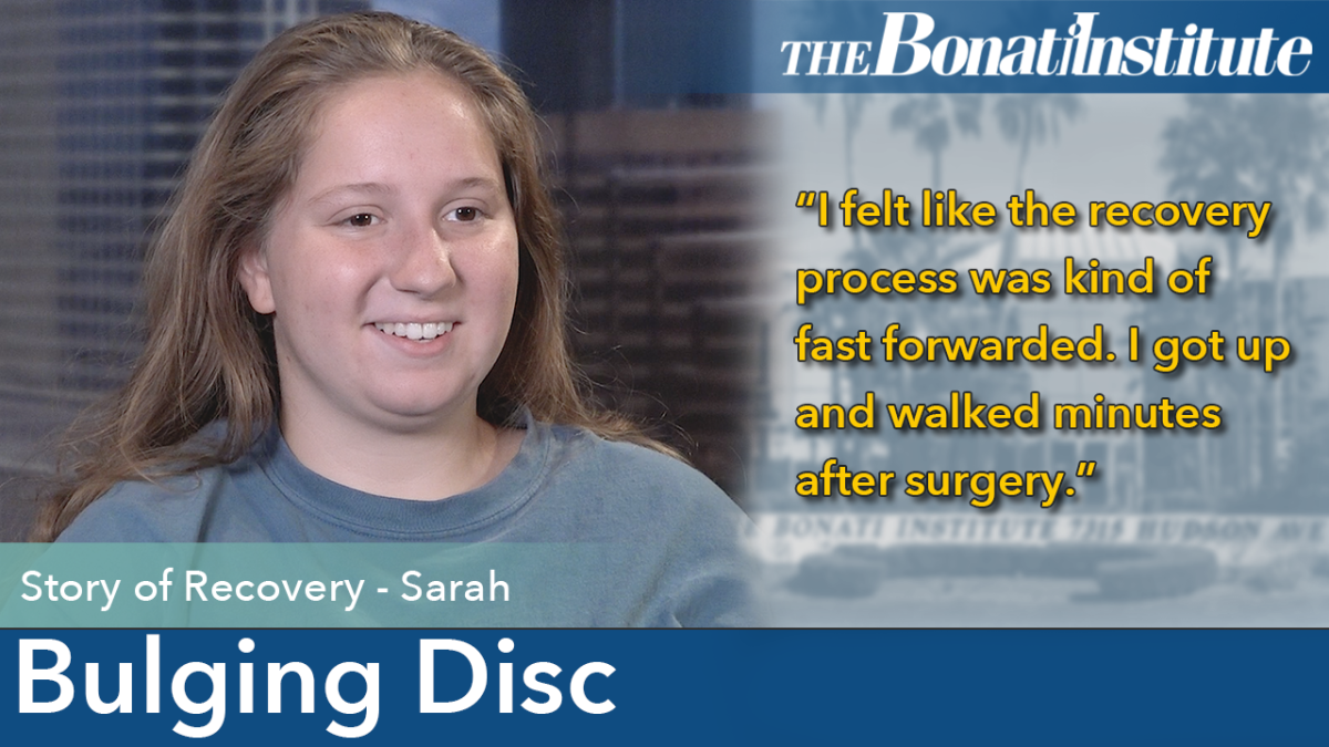 Sarah's Bulging Disc Recovery | Bonati Spine Institute